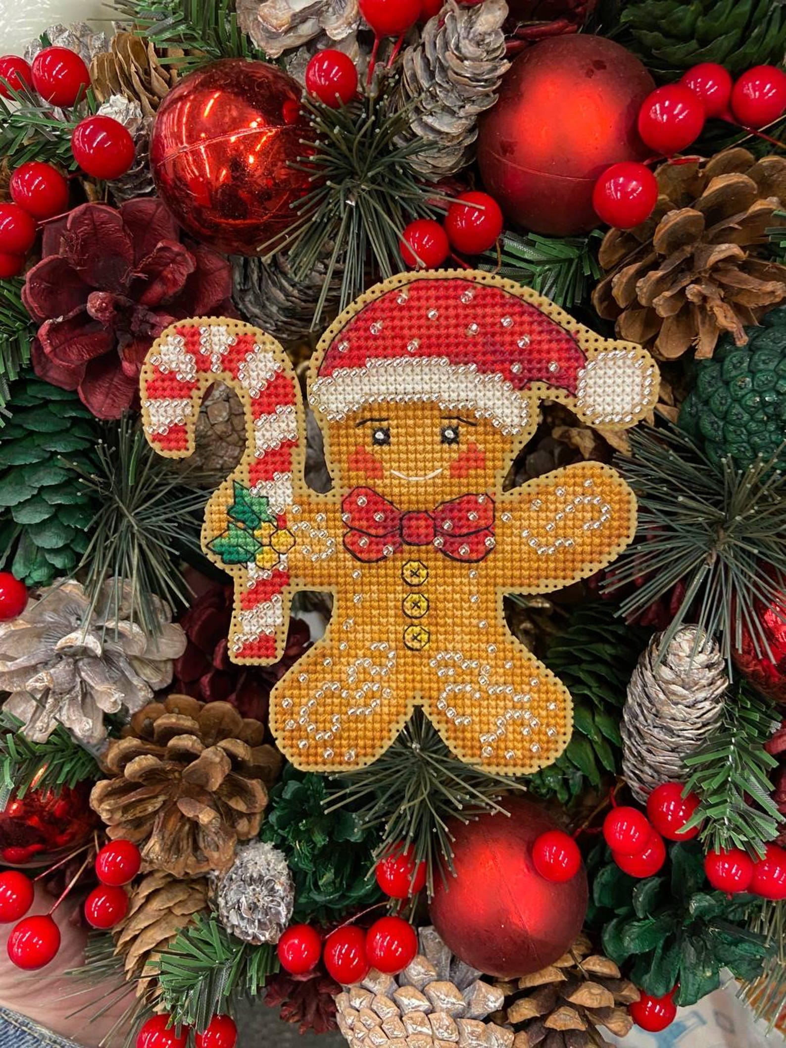 Gingerbread Man Cross Stitch Pattern: Christmas Winter Design (PDF ...