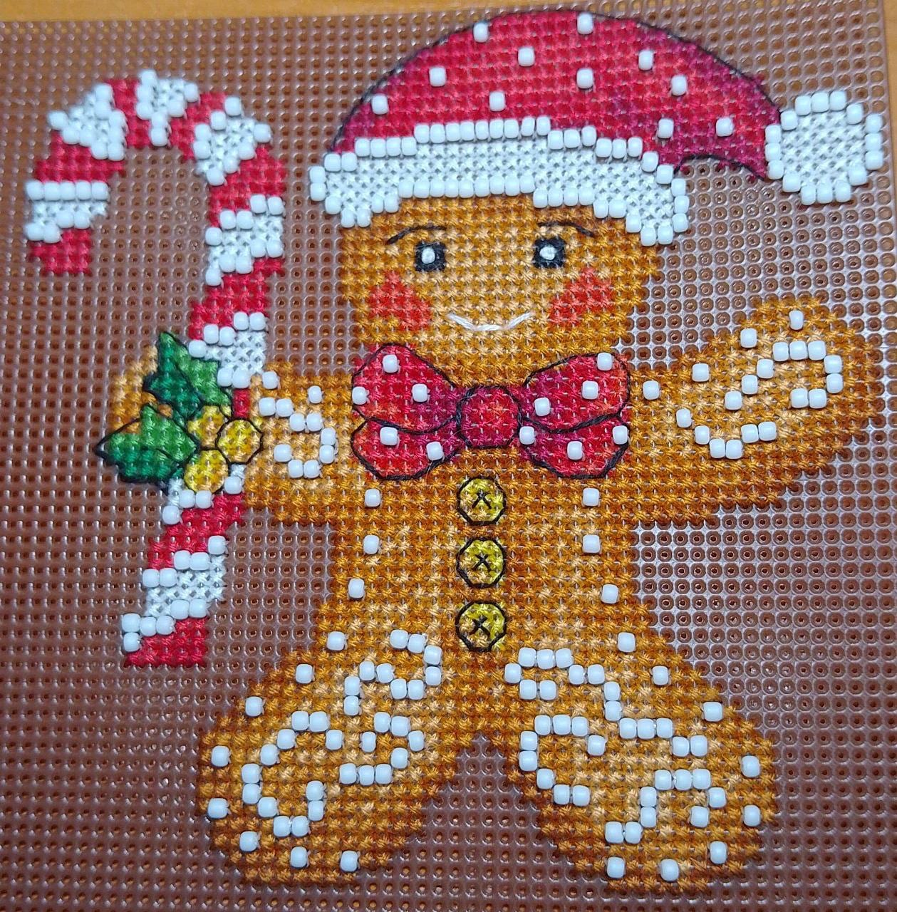 Gingerbread Man Cross Stitch Pattern: Christmas Winter Design (PDF ...