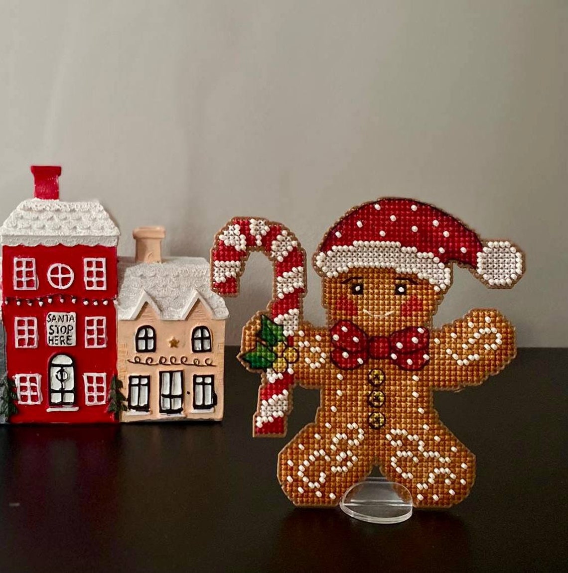Gingerbread Man Cross Stitch Pattern: Christmas Winter Design (PDF ...