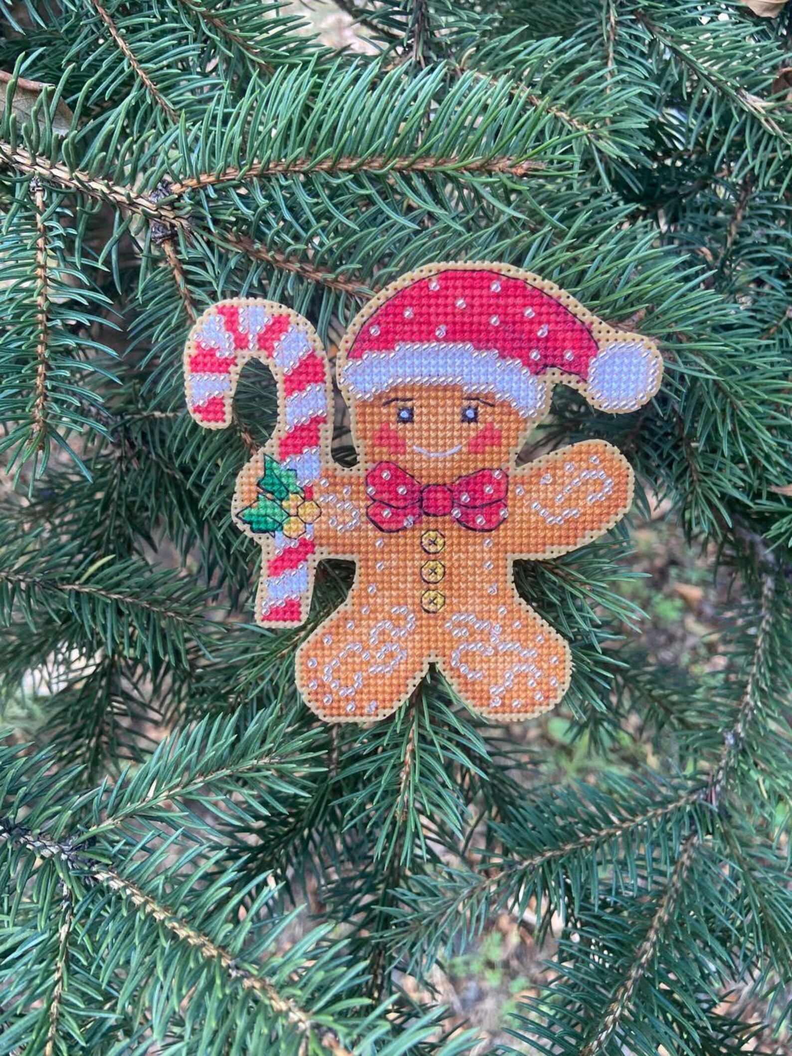 Gingerbread Man Cross Stitch Pattern: Christmas Winter Design (PDF ...