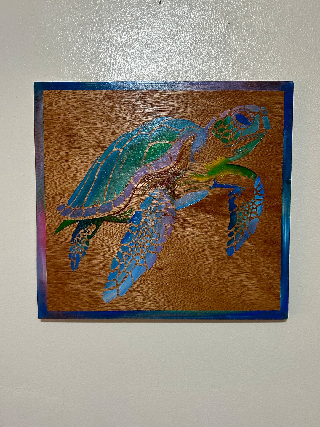 Trippy Sea Turtle - Etsy