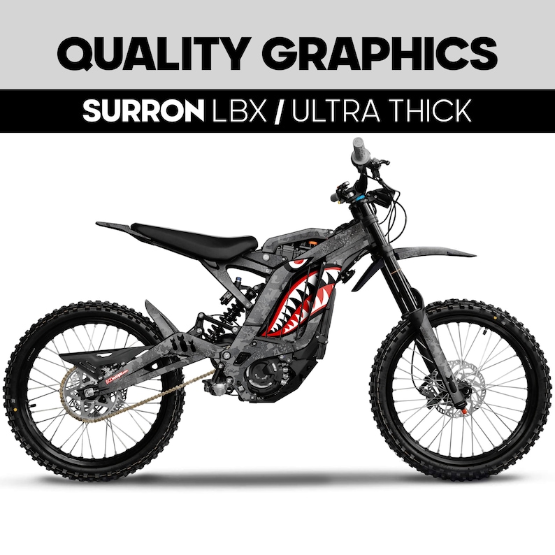 Sur-ron Light Bee X Graphics Kit - BOMBER Graphics Kit for Surron ...