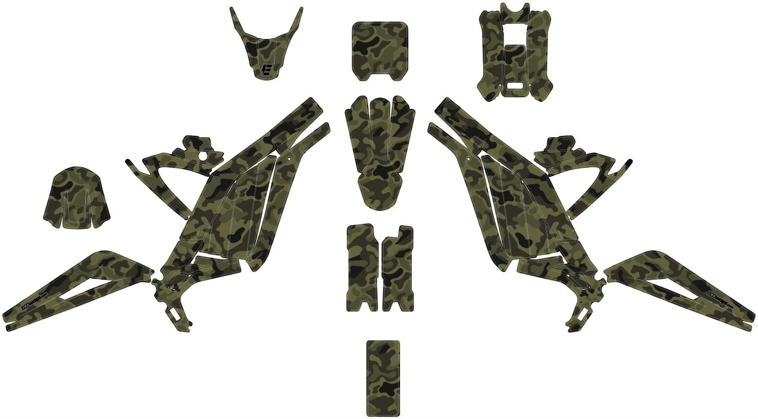 Sur-ron Light Bee X Graphics Kit - CAMO Graphics Kit for Surron ...