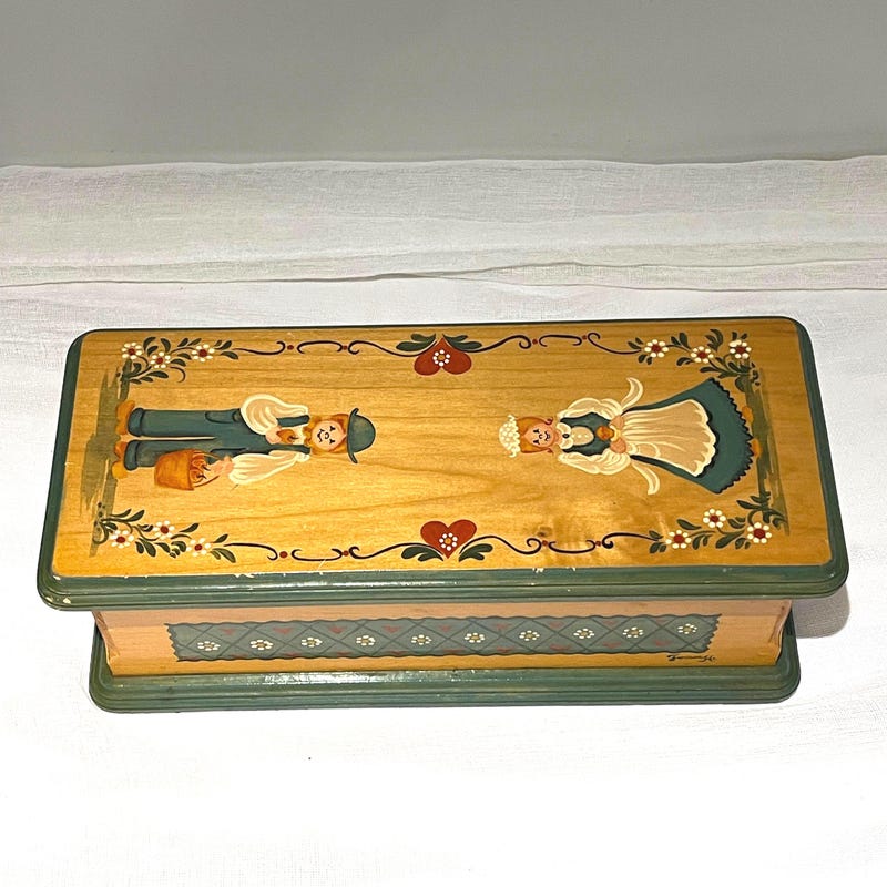 Tole Painted Box - Etsy
