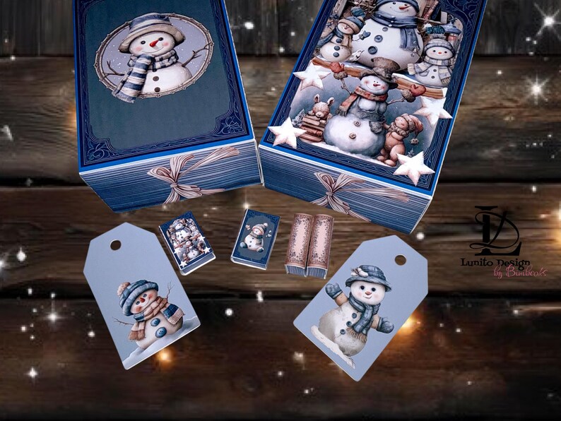 Book Nook Snowmen Print and Craft in DIN A4, Tunnel Map, Book Printing ...