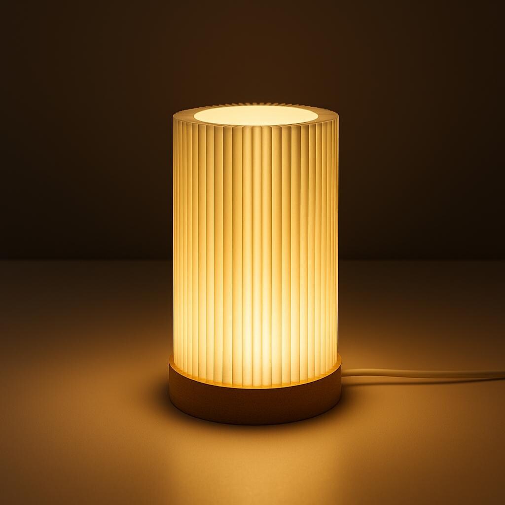 Warm LED Table Lamp – Cozy Ambient Light | 3D Printed & Handmade - Etsy