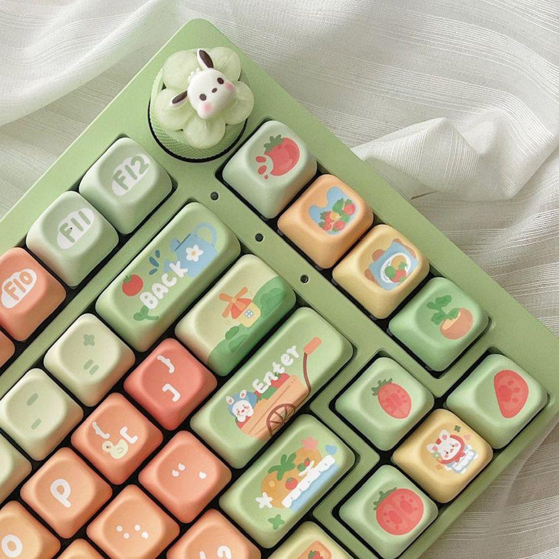 Cute Tomato Galore Keycap Setnot Including Keyboard, EOA Profile, PBT ...