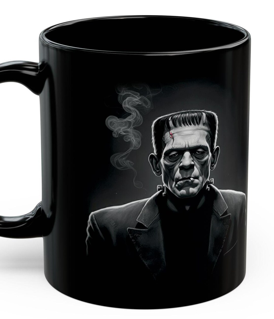 Joe Frankenstein Black Mug, Halloween Fall Decor (11oz) - Etsy
