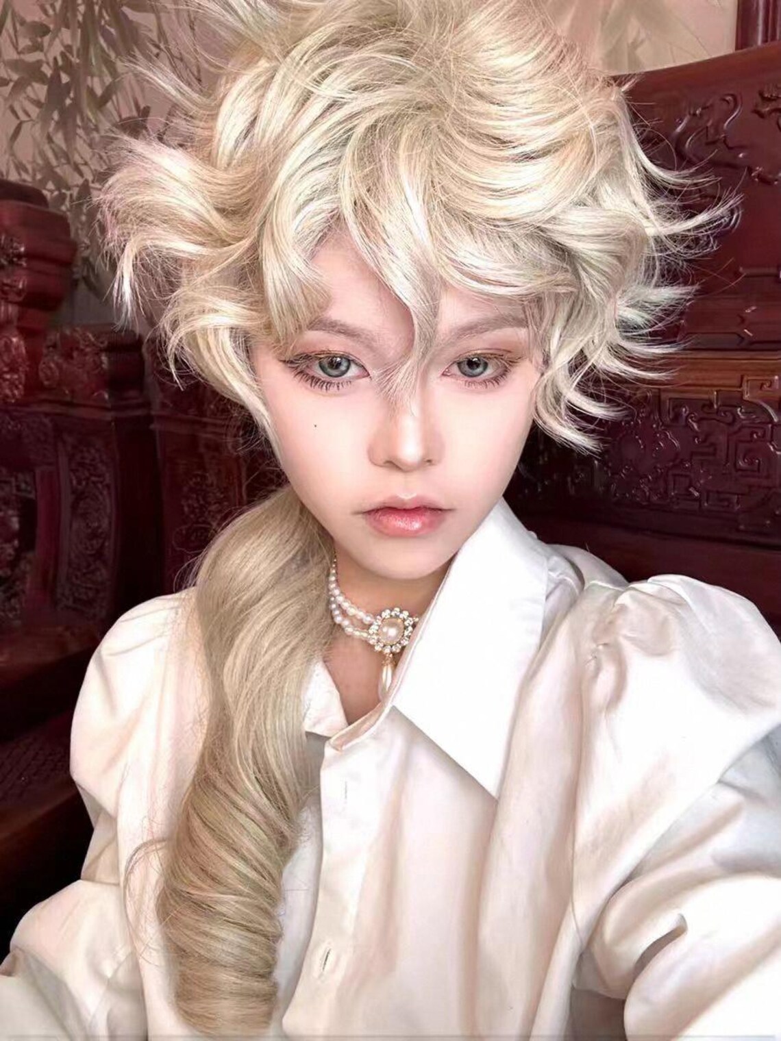 Grey Curly Short Natural Wig With Bangs, Grey Long Curly Wavy Wig, Cool ...