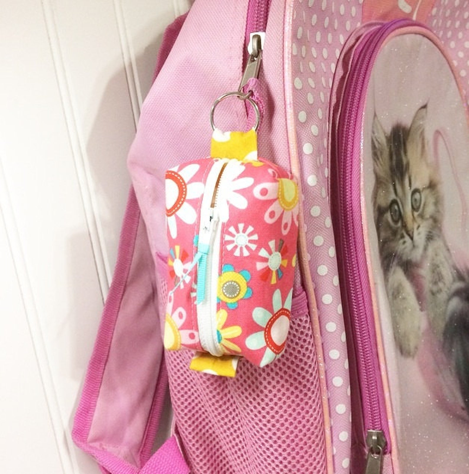 Chap Stick Holder Mini Box Bag Key Chain Pouch Chevron Key - Etsy