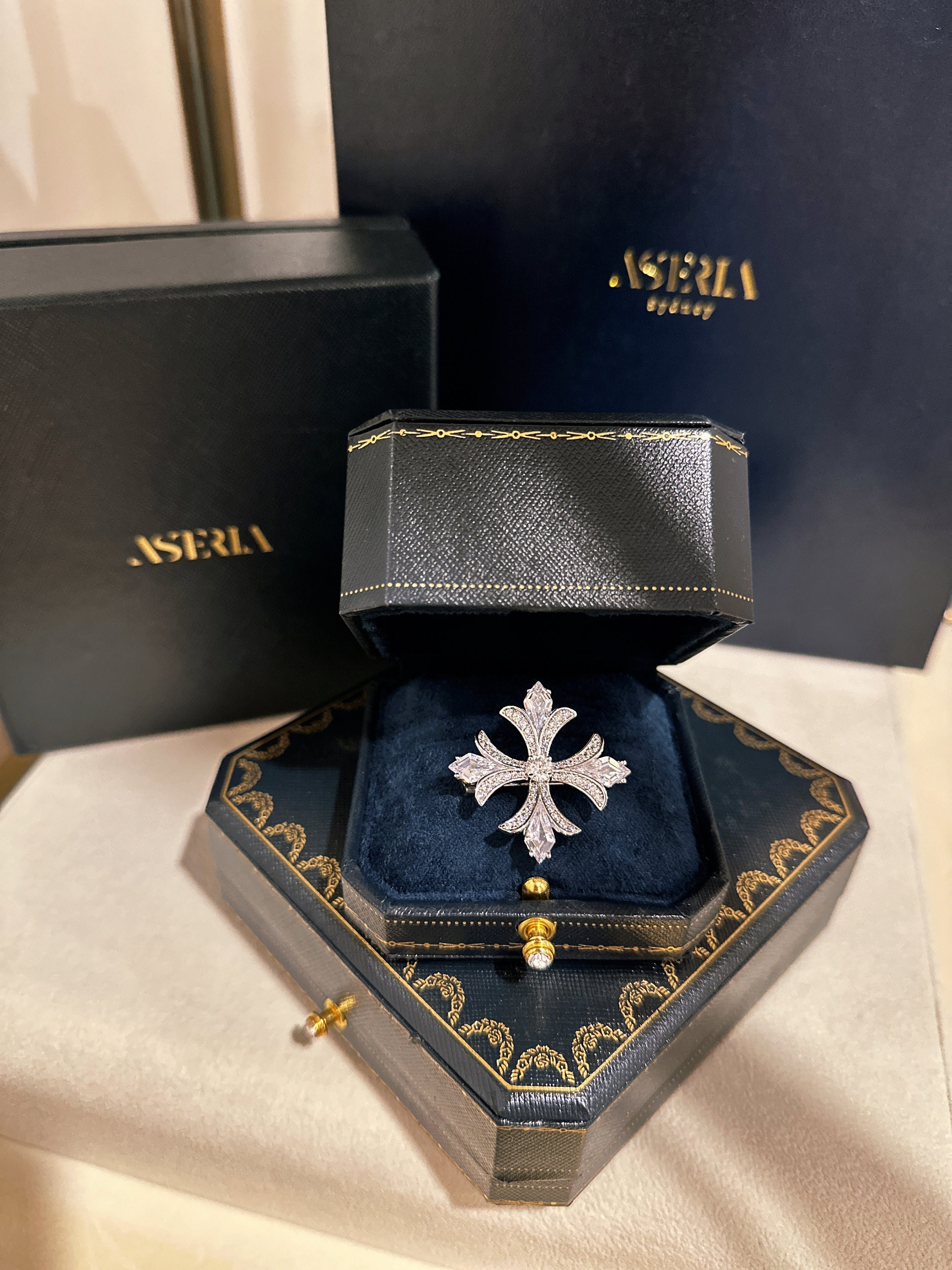 Vintage Cross Brooch Pin | Religious Jewelry for Women | Gold Christian ...