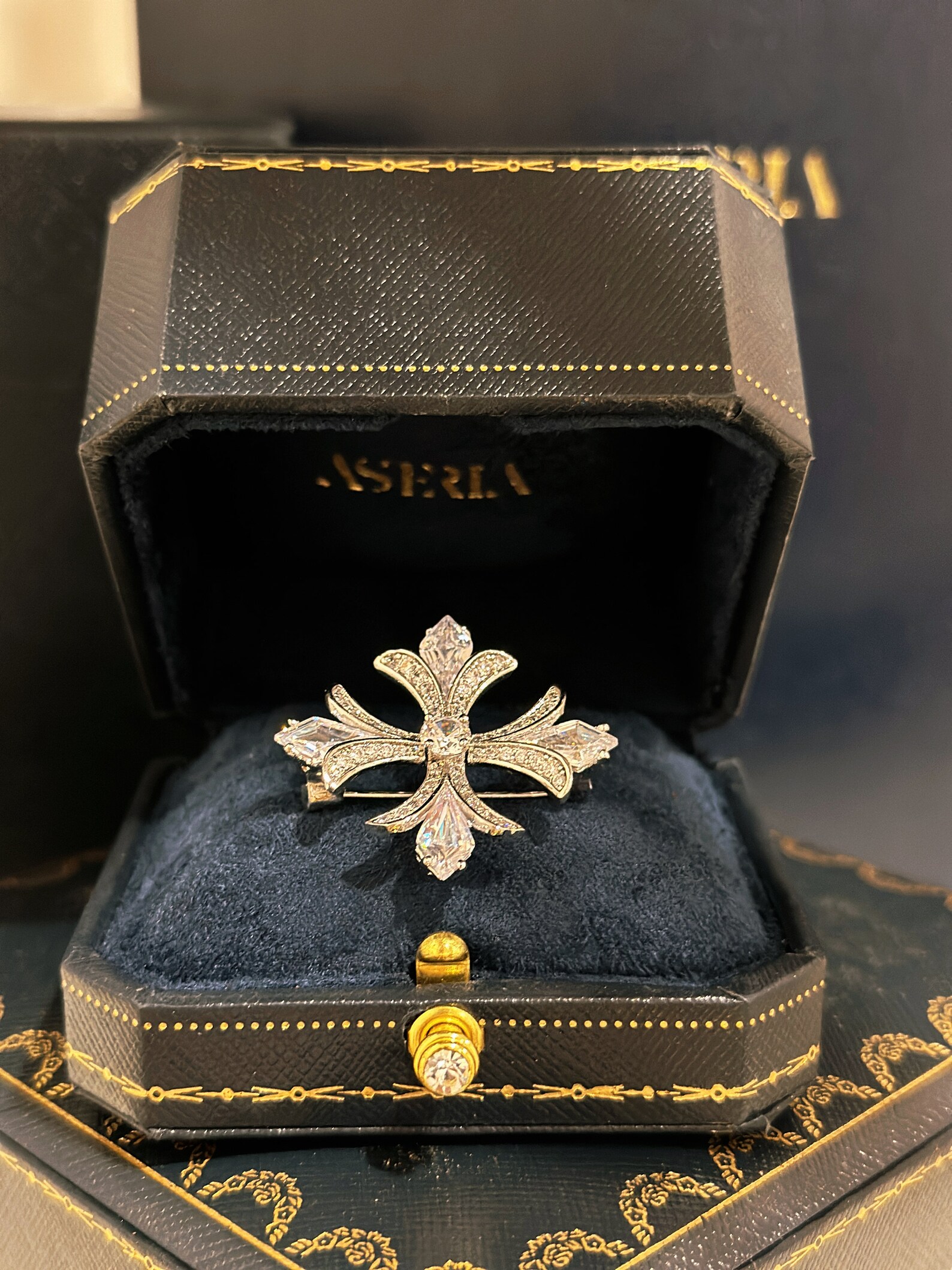 Vintage Cross Brooch Pin | Religious Jewelry for Women | Gold Christian ...