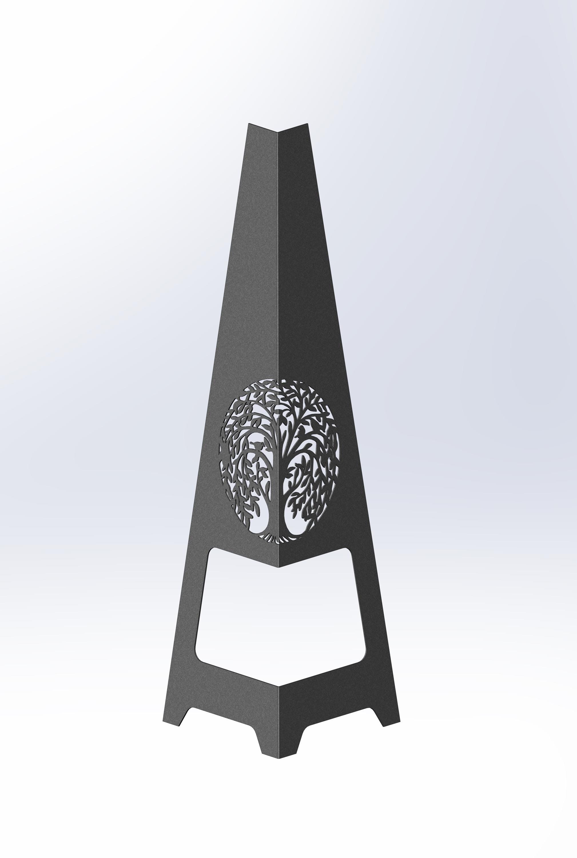 Laser Cut Tree of Life Chiminea Fire Pit, Digital Product, Files DXF ...