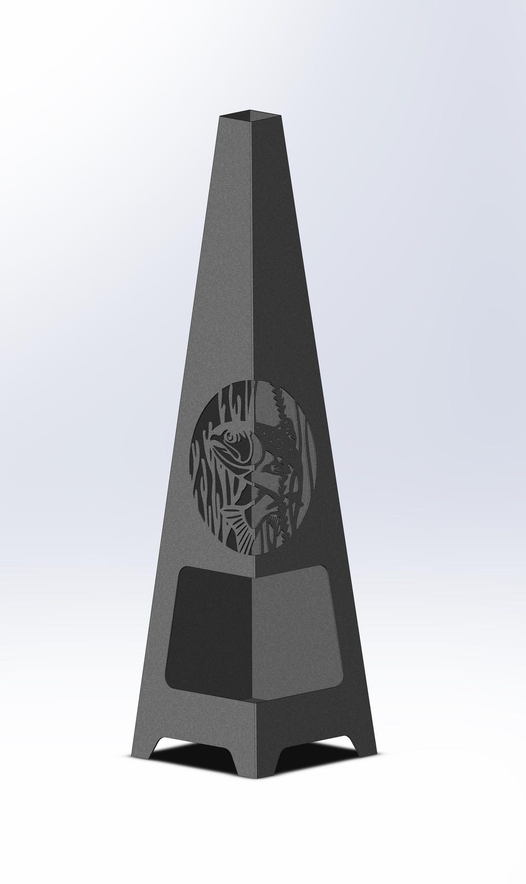 Laser Cut Fish Chiminea Fire Pit, Digital Product, Files DXF, SVG for ...