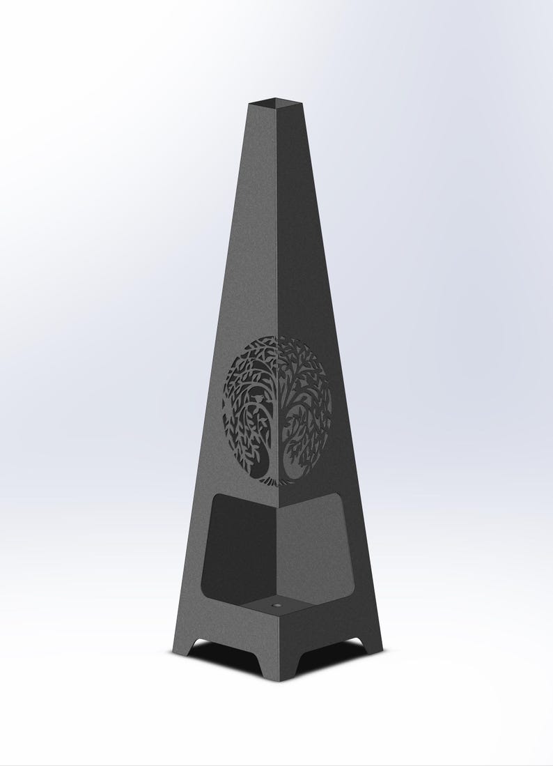 Laser Cut Tree of Life Chiminea Fire Pit, Digital Product, Files DXF ...
