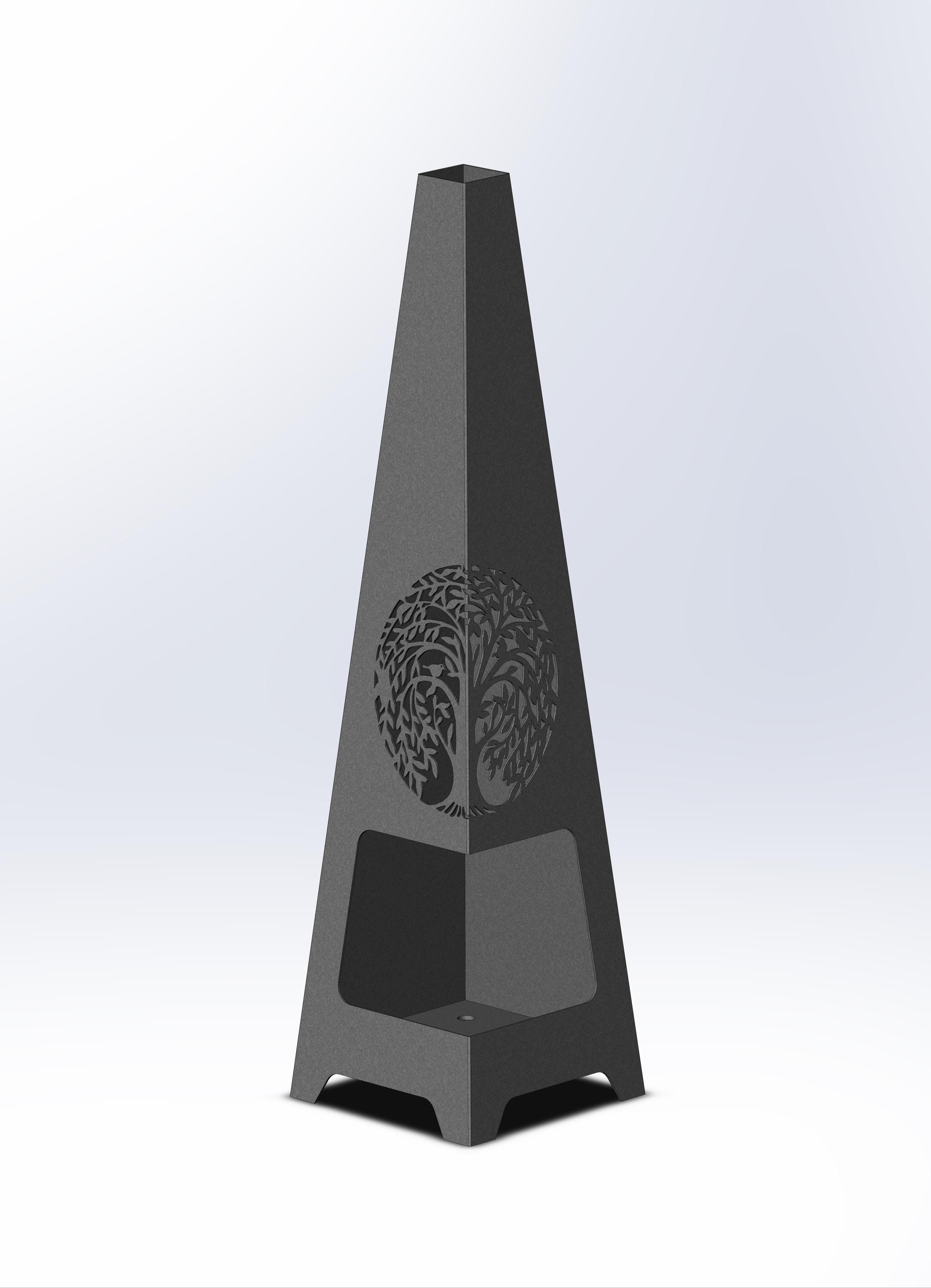 Laser Cut Tree of Life Chiminea Fire Pit, Digital Product, Files DXF ...