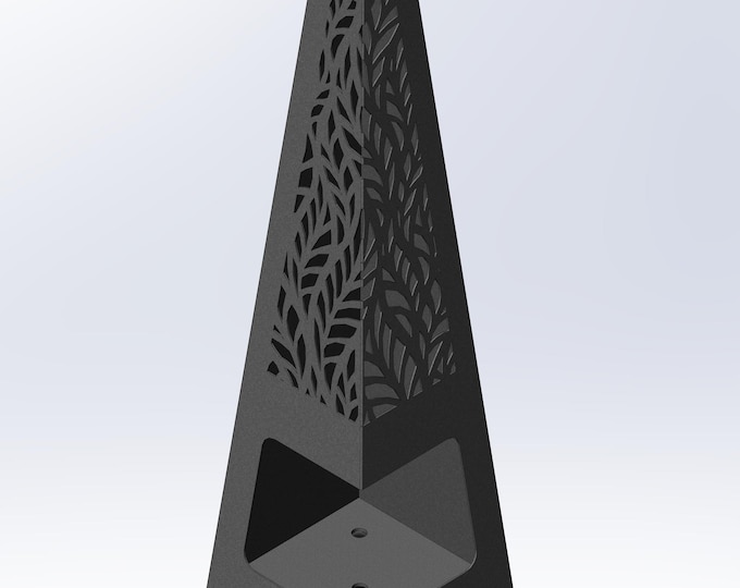 Laser Cut Tree Leaves Chiminea Fire Pit, Digital Product, Files DXF ...