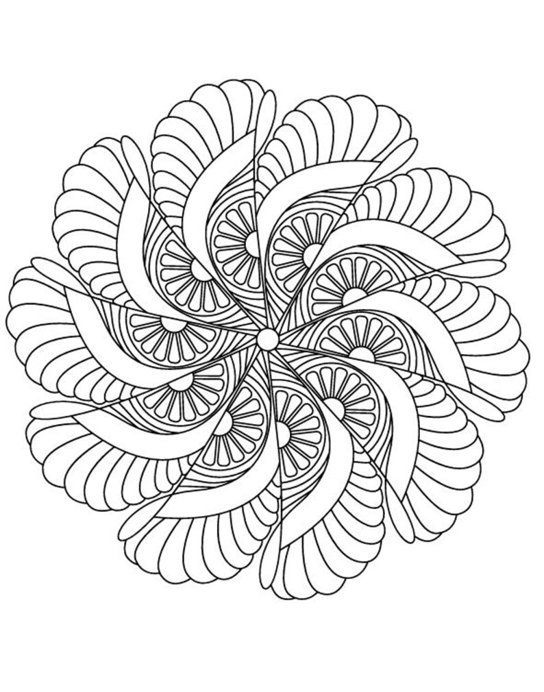 Peaceful Patterns Mandala Coloring Book 30 Images - Etsy