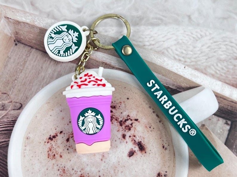 Starbucks Keychain Frappuccino Pendant Coffee Cup Pendant Cartoon ...