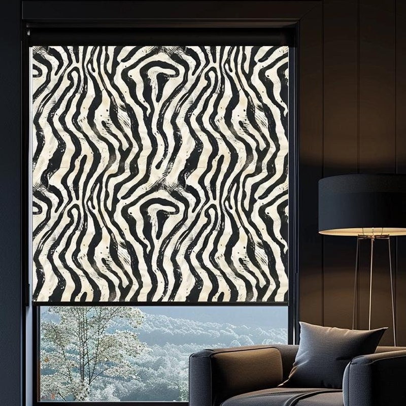 Abstract Roller Shade - Etsy