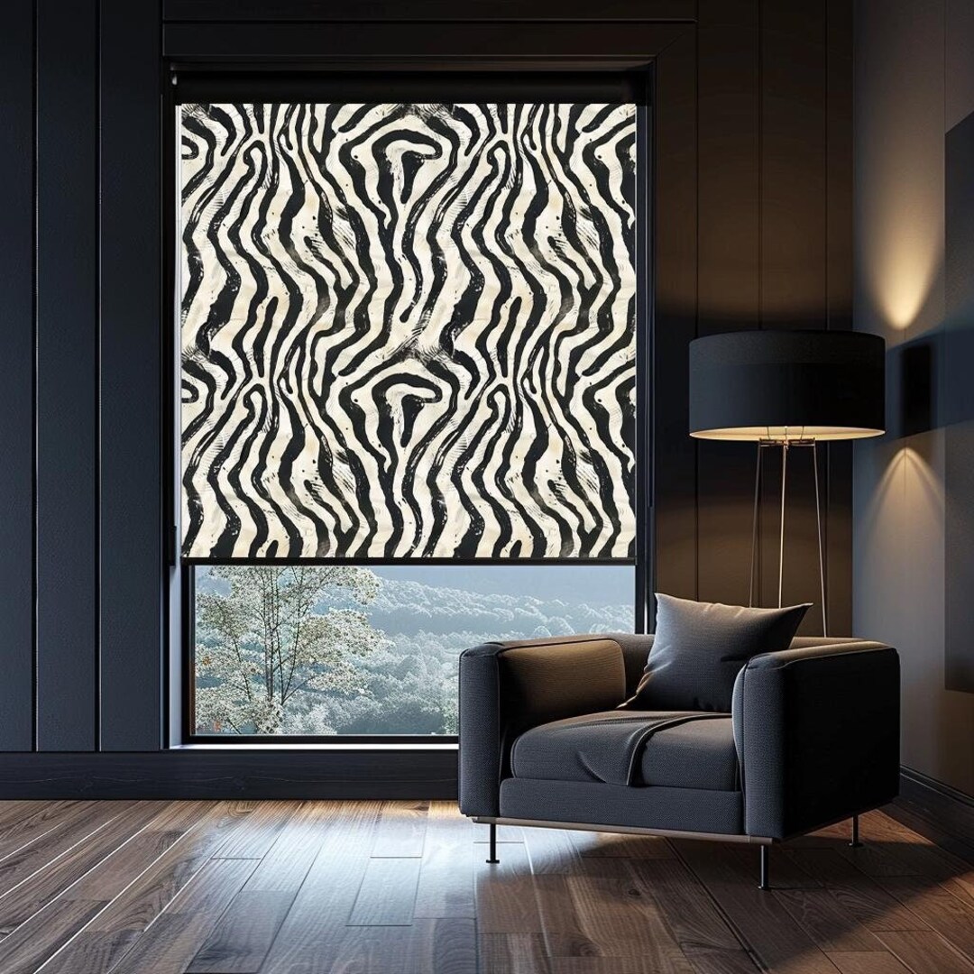 Custom Printed Roller Blinds, Vintage Striped Roller Blinds, Geometric ...