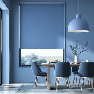 Minimalist Solid Color Window Shades - Custom Roller Blinds for Home or ...