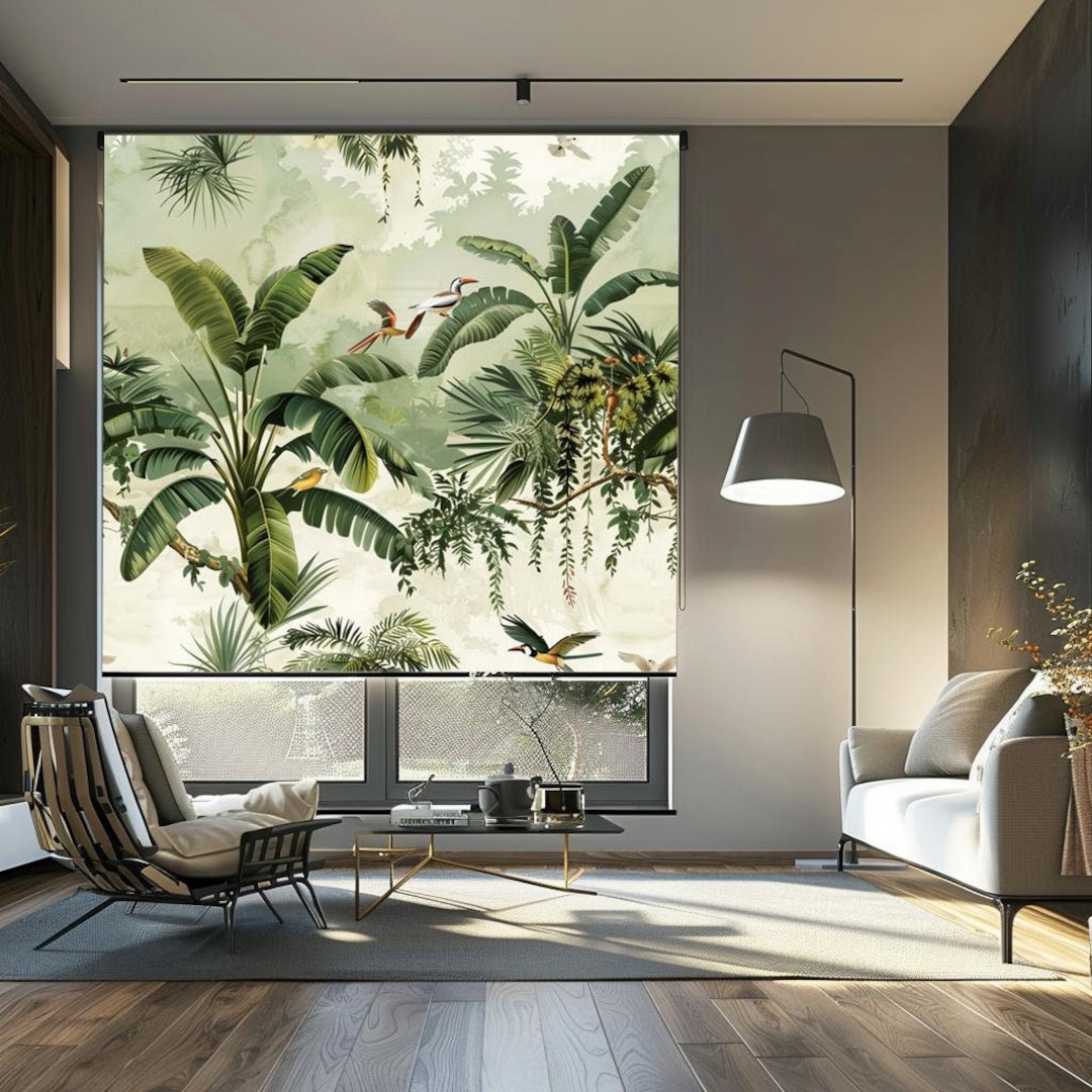 Personalized Botanical Roller Blinds, Custom Window Shades With ...