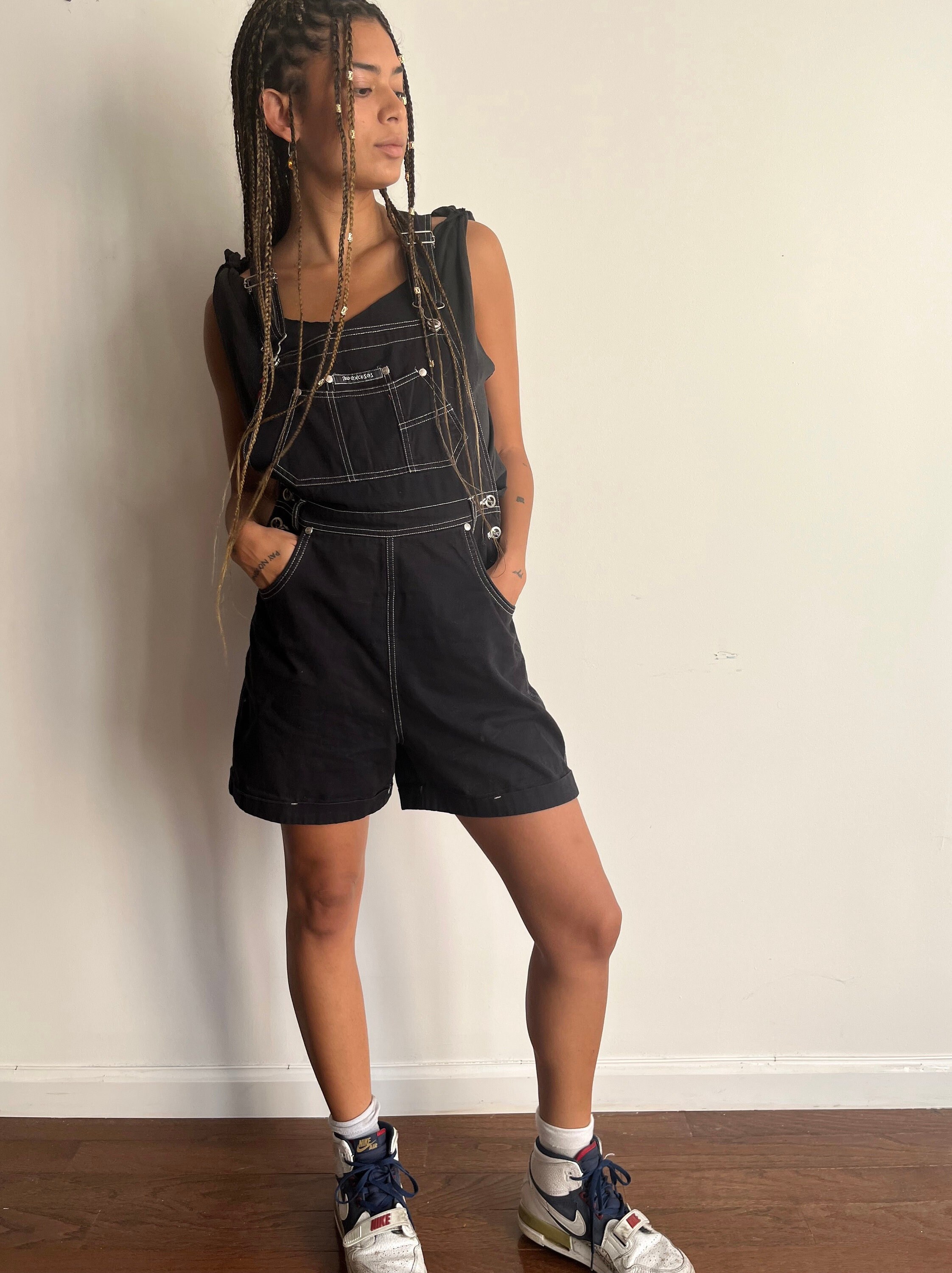 Black Overalls Outfit