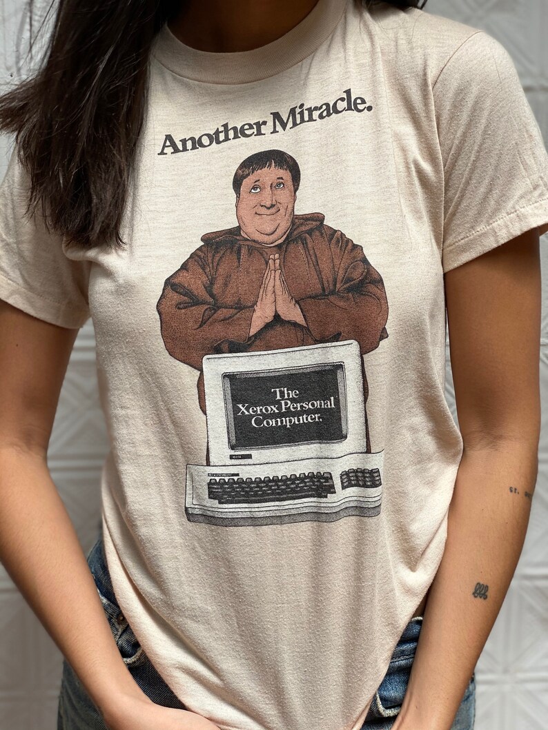 Vintage 80s Retro Tee / Vintage Computer Memorabilia / Vintage Xerox ...