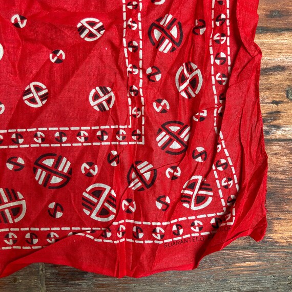 vintage red bandana / rare collectible work wear colo… - Gem
