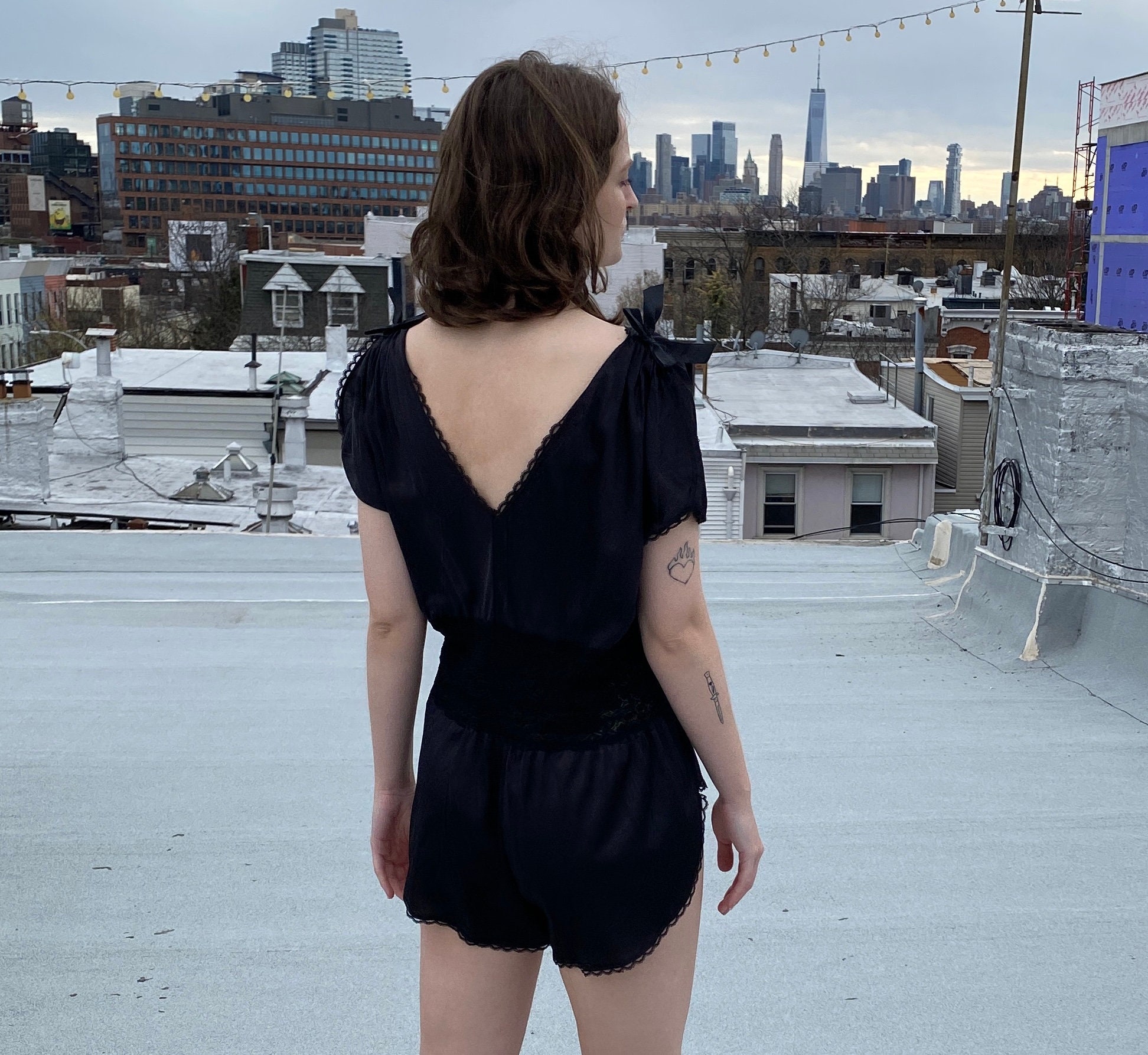 80s Black Lace Teddy / Vintage Lingerie Black Negligee One Piece - Etsy