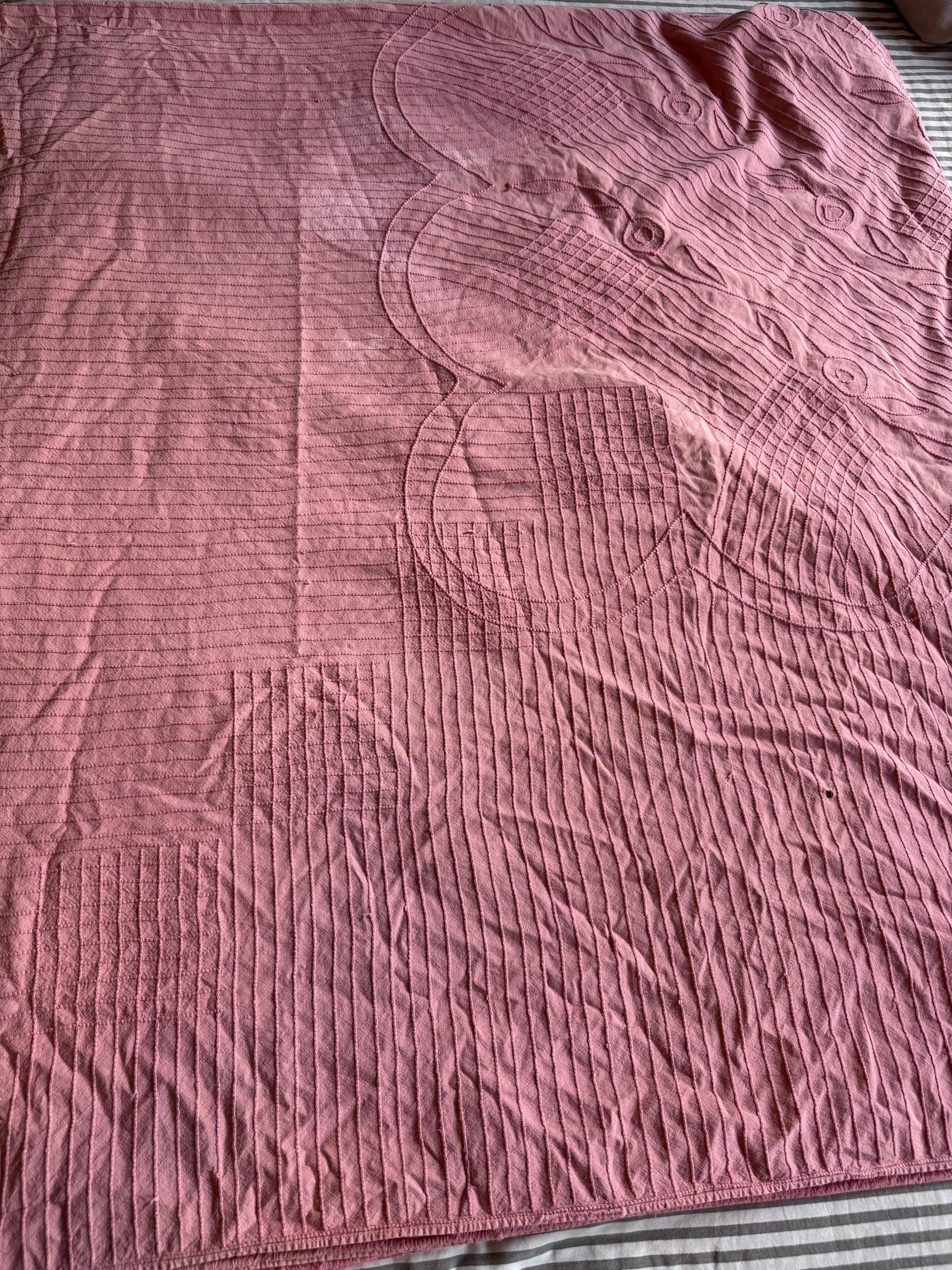Vintage Chenille Bedspread / Pink Chenille Blanket Queen - Etsy
