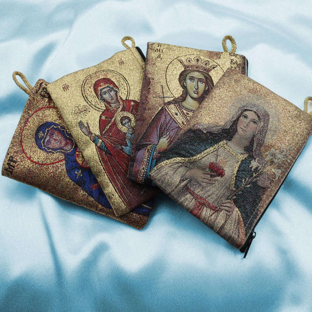 Jesus and Holy Mary Handbag|jesus Pattern Wallet|isa Mesih Woven Purse ...