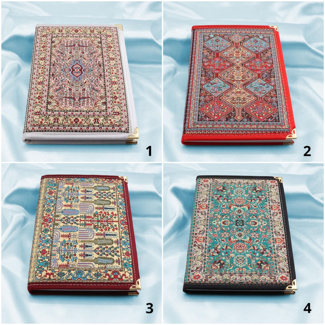 Authentic Fabric Woven Notebook|vintage Style Fabric Diary|rug Pattern ...