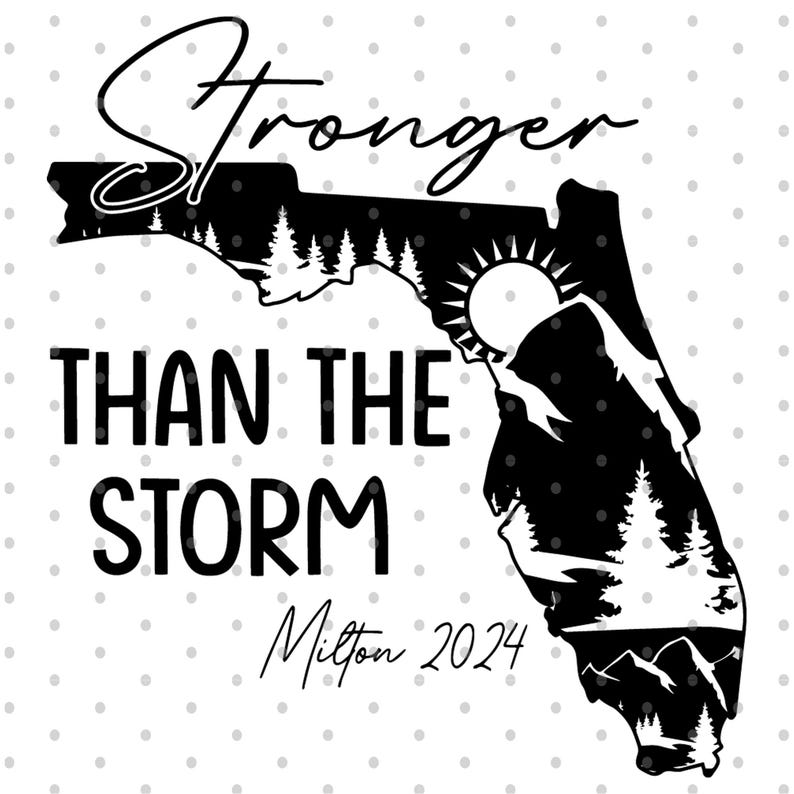 T-shirt, I Survived Hurricane Milton SVG PNG, Boat, Cricut, Clearwater ...