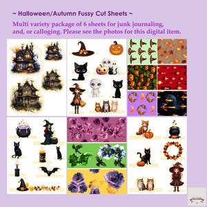 Variety Halloween Character Cottage Decoration Cat Pumpkin Paper ...
