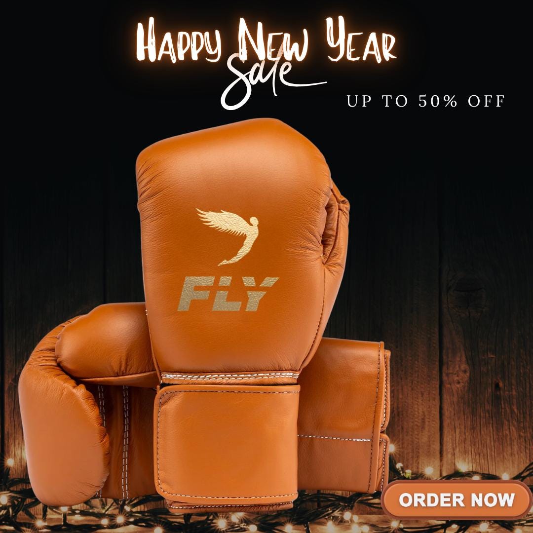 Personalized Fly Leather Boxing Gloves, Custom Logo - Etsy
