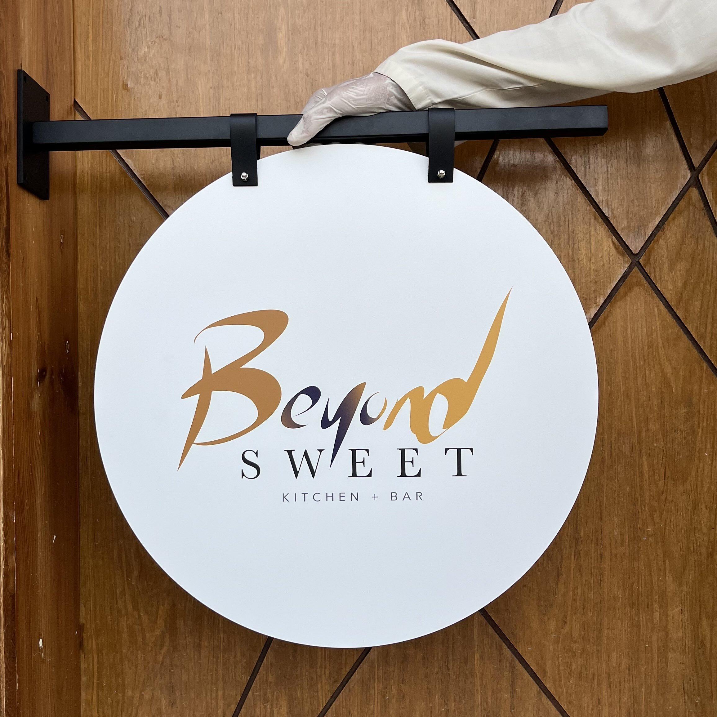 Metal Storefront Sign, Business Logo Sign, Outdoor Hanging Sign, Custom ...