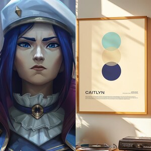 Arcane Character Poster Set | League of Legends Minimal Modern Bauhaus ...