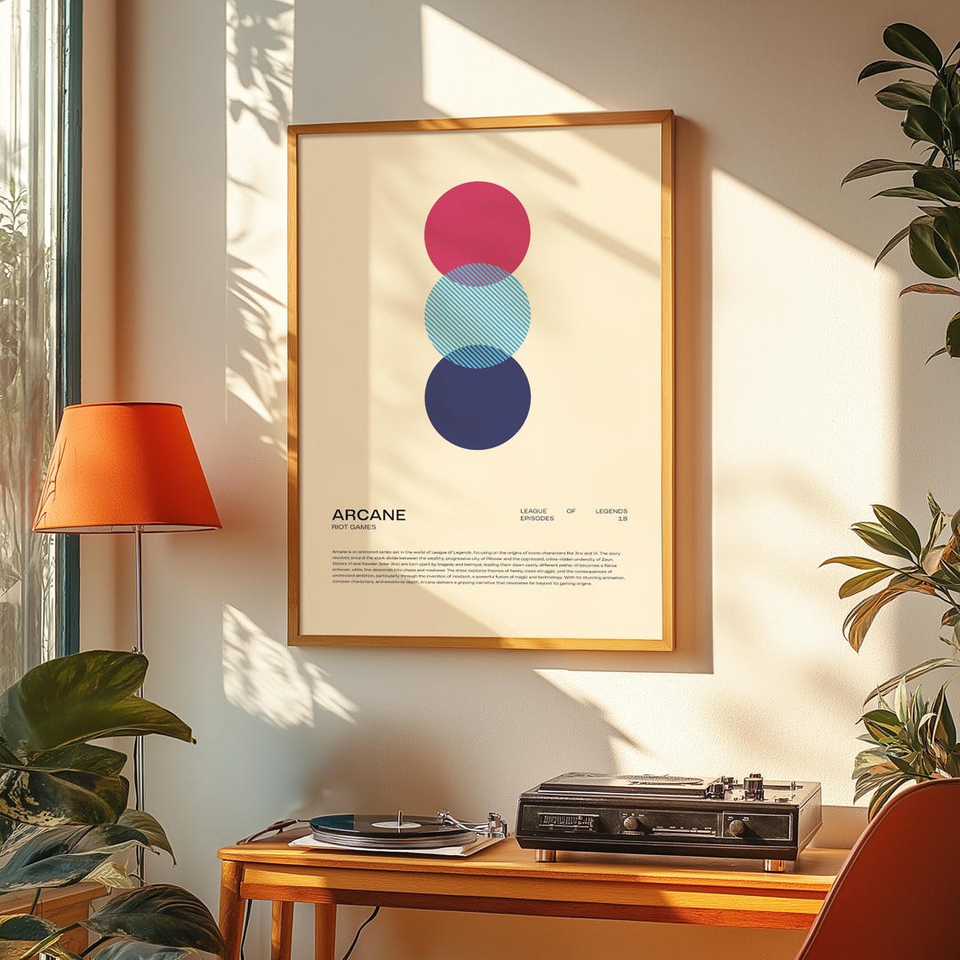 Arcane | League of Legends | Minimalist Bauhaus Wall Art | Home Decor ...