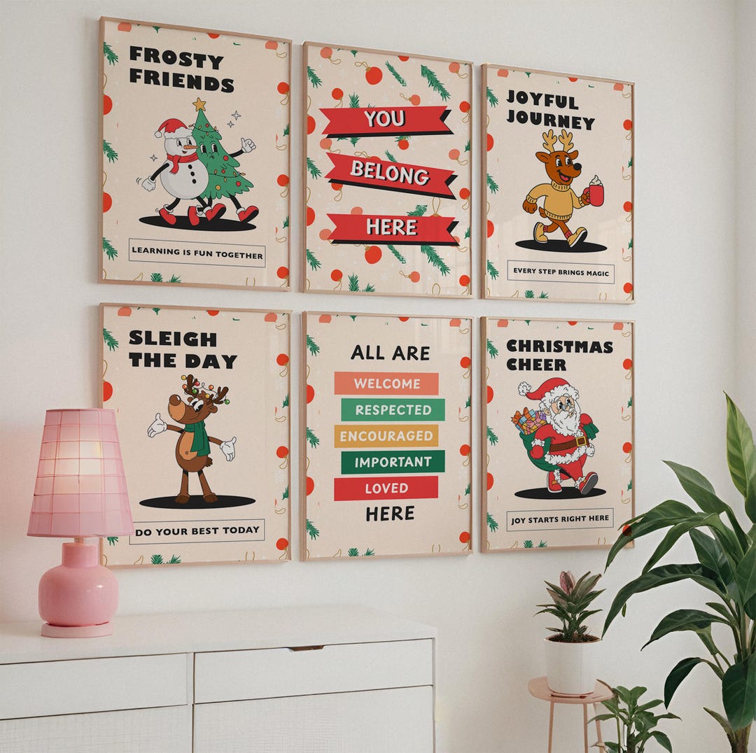 Winter Classroom Posters Bundle | Holiday Affirmation Prints | Positive ...