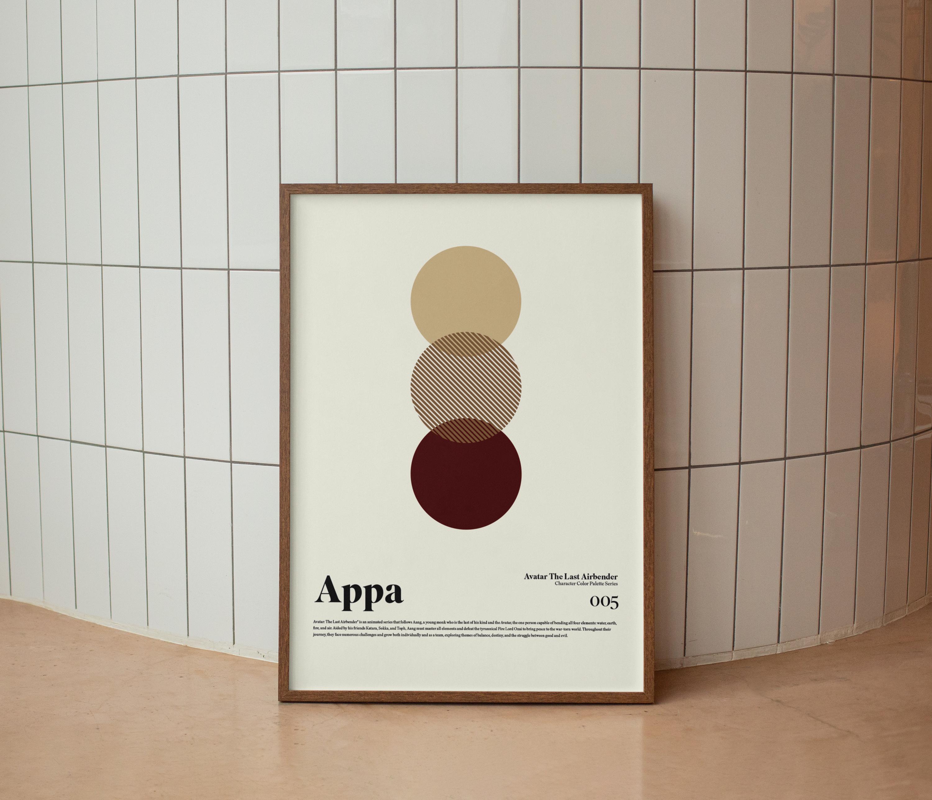 Appa | Avatar the Last Airbender | Minimalist Art | Bauhaus Inspired ...