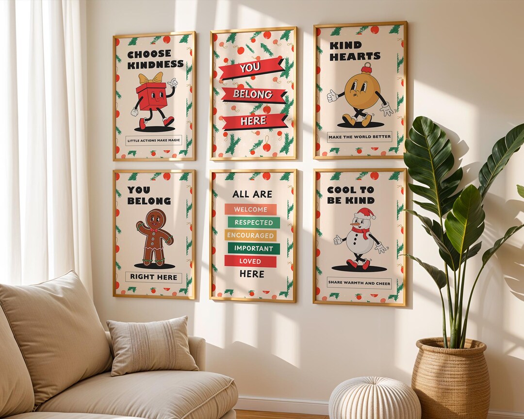 Christmas Classroom Posters Bundle | Cute Snowman Holiday Classroom ...