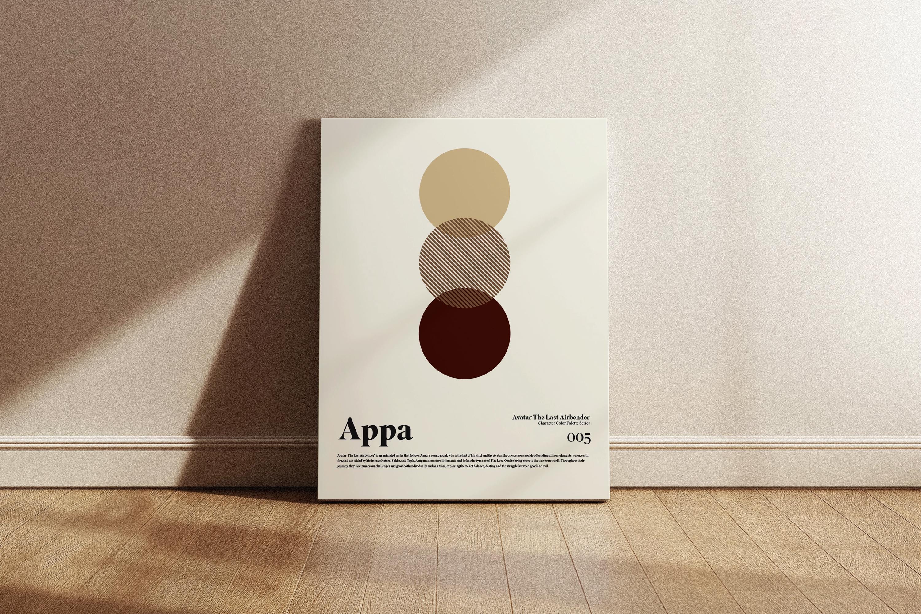 Appa | Avatar the Last Airbender | Minimalist Art | Bauhaus Inspired ...