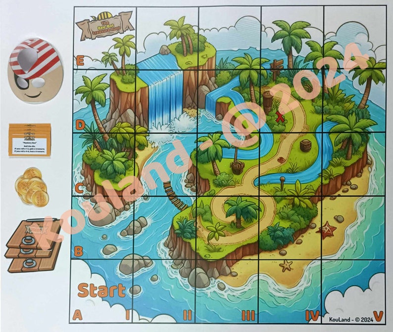Printable Bee-bot Pirate Mat – A Treasure Hunt With an Adventurous Mat ...