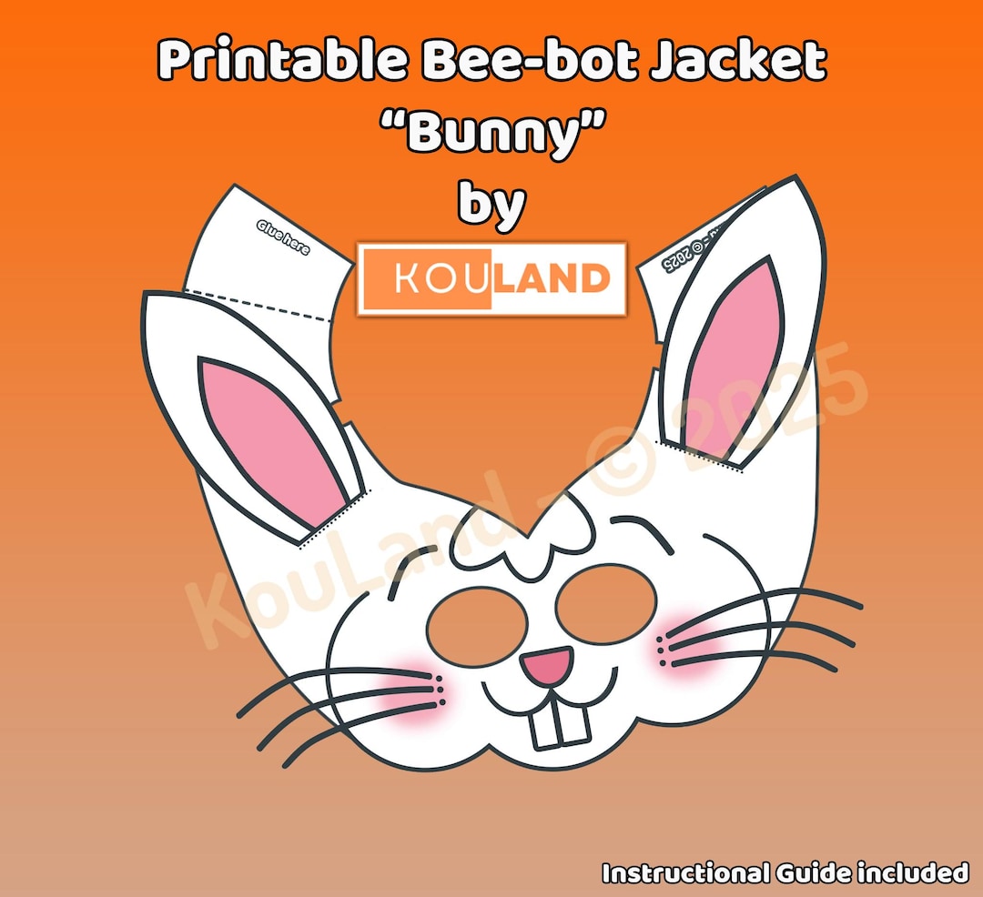 Printable Bee-bot Jacket - A Cute Bunny for Easter and Spring-themed Coding Activities! - Etsy