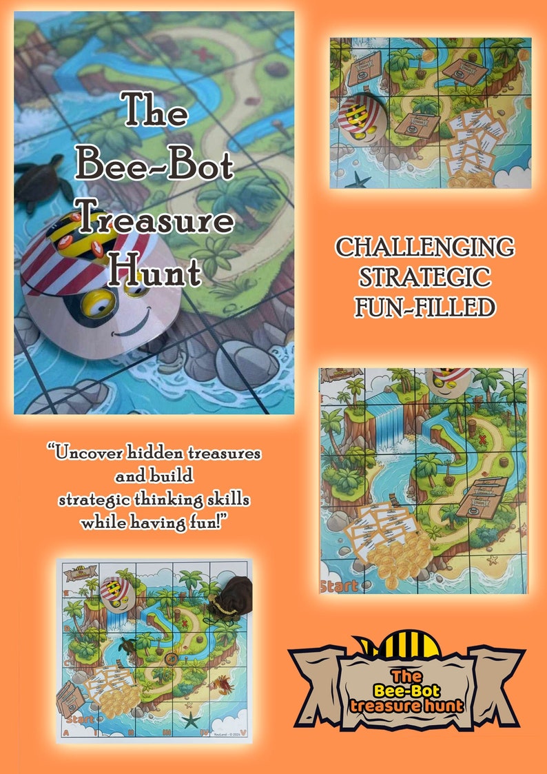 Printable Bee-bot Pirate Mat – A Treasure Hunt With an Adventurous Mat ...