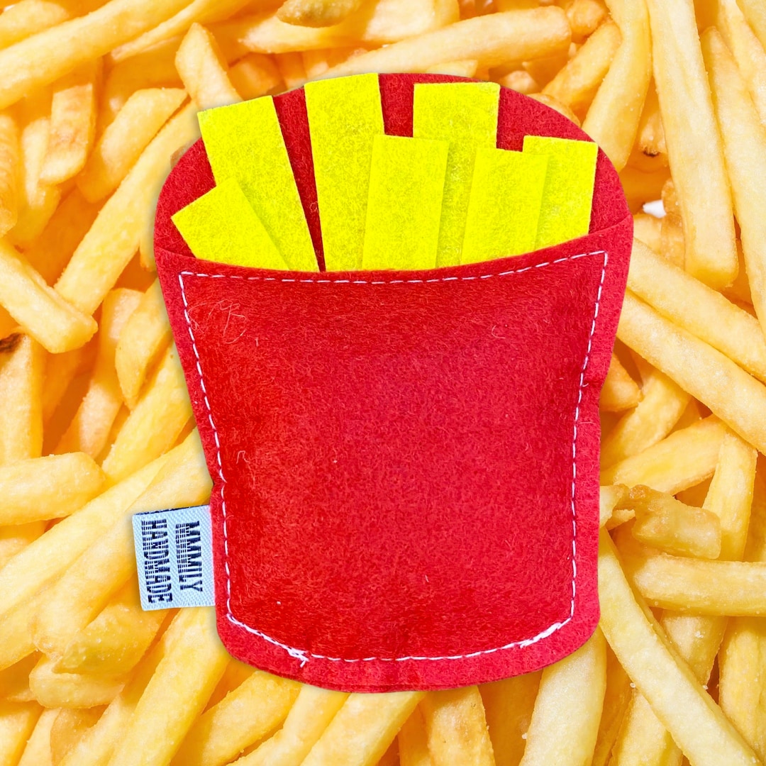 French Fries Catnip Toy: Handmade Felt Fast Food Cat Toy - Etsy