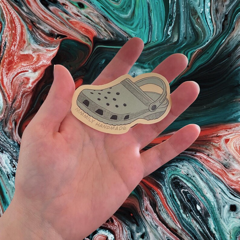 Croc Vinyl Sticker: Waterproof Shoe Decal - Etsy
