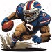 Bull Running With Football PNG Designs, Sports-inspired Football ...